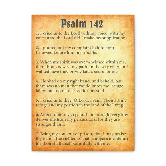 Express Your Love Gifts | Art | Scripture Sign Psalm 42 Chapter Gold Bible Canvas Christian Wall ...